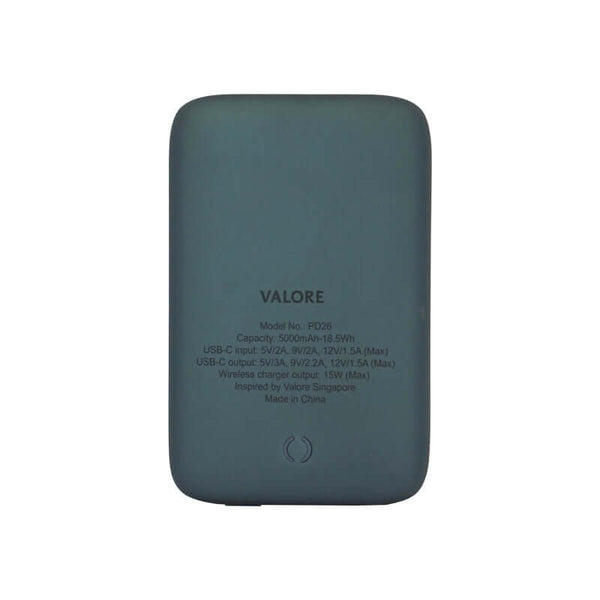 Valore 5000mAh PD 20W Magnetic Wireless Power Bank (PD26)