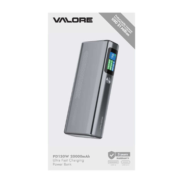 Valore 130W-PD 20,000mAh Powerbank (PD29) | AbrandZ