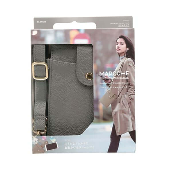 ELECOM P-MAP02 Smartphone Shoulder Pouch with Button - AbrandZ