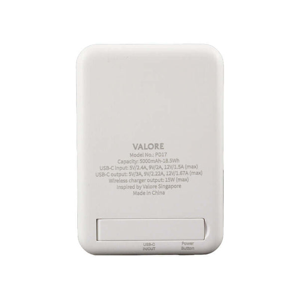 Valore 20W-PD 5000mAh Power Bank with Magnetic Wireless...