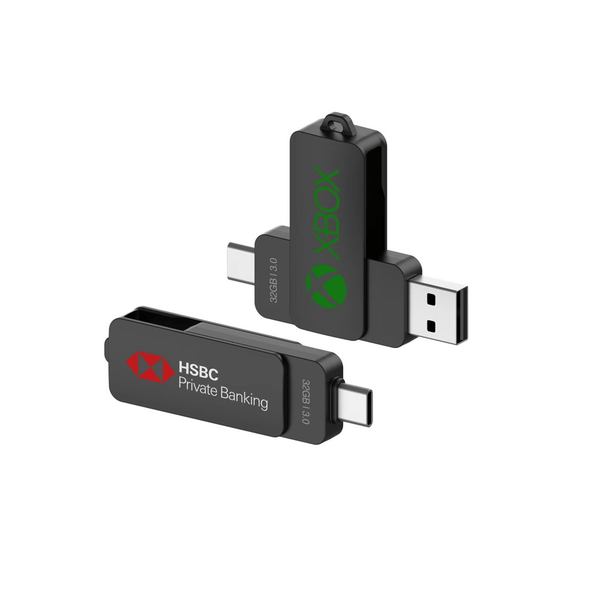Rectangular Swivel OTG USB Drive for Android Devices