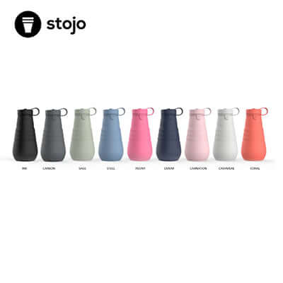 Stojo collapsible Water Bottle 20oz - Compact & Durable - AbrandZ