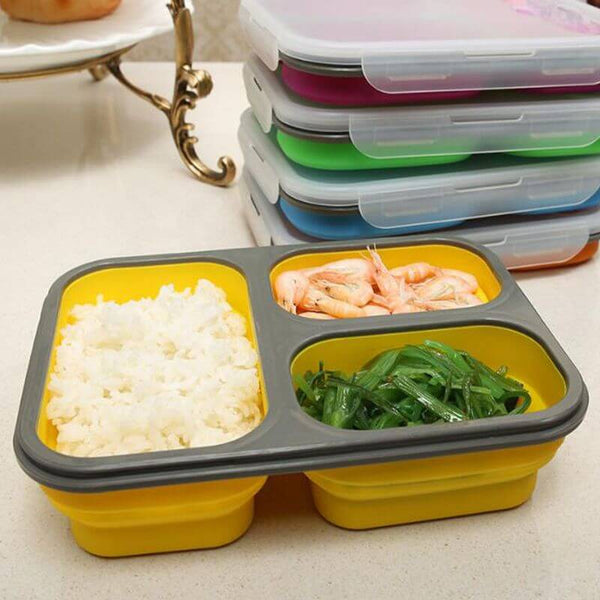 AbrandZ: Silicone Collapsible Portable Lunch Box - AbrandZ