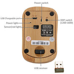 Eco-Friendly Bamboo Wireless Mouse | AbrandZ Corporate Gifts